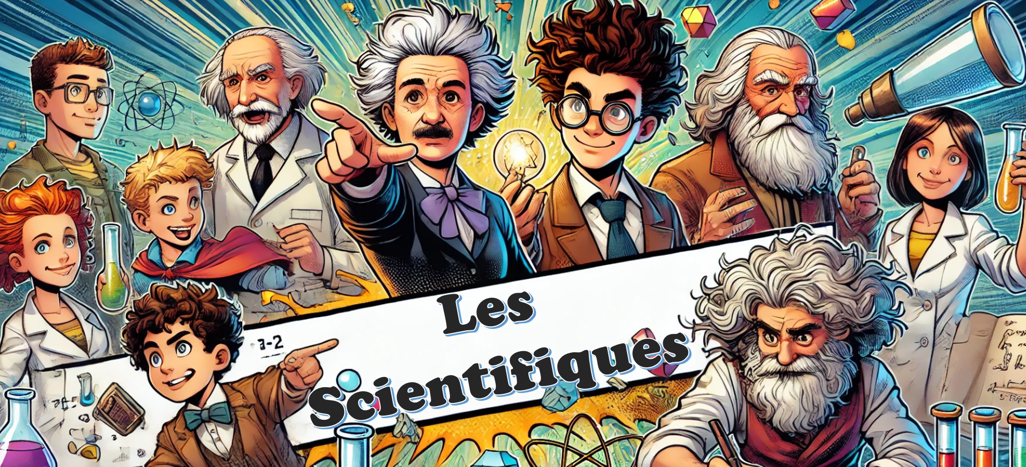 Les scientifiques en BD - Plus de 80 BD